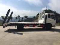 China Dongfeng 10 Ton Low Flatbed Truck for Easy Transportation of Construction Machinery for sale