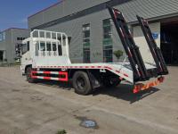 China Dongfeng 10 Ton Low Flatbed Truck for Easy Transportation of Construction Machinery for sale