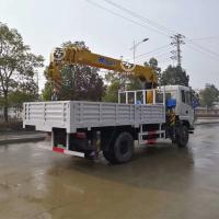 China 8 ton mini truck crane with AWD and construction straight/folding telescopic boom at a for sale