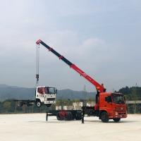 China 8000 KG Weight Dongfeng Hydraulic Arm Boom Crane Truck Mounted Loader Lorry Crane for sale