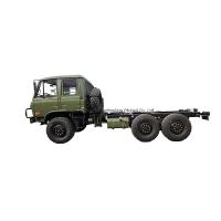 China Optional Size 6X6 Dongfeng Double Row Cab Chassis Truck 190HP Diesel Cargo Truck Chassis for sale