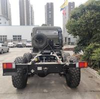 China Optional Size 6X6 Dongfeng Double Row Cab Chassis Truck 190HP Diesel Cargo Truck Chassis for sale