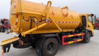 China DFAC 3.5CBM Diesel Fuel Sewage Suction Truck Euro 6 Emission Standard And 2700mm Wheelbase for sale