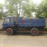 China 2 Passengers Used Diesel 4X4 6X6 All Terrain Left Hand Drive Cargo Truck Manual Yuchai for sale