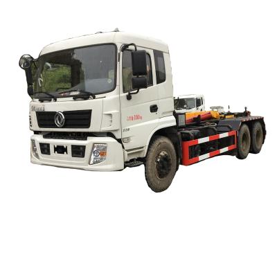China Hydraulic Hook Arm Lifting Compactor 12CBM Mini Garbage Dump Truck with 6 Wheels for sale