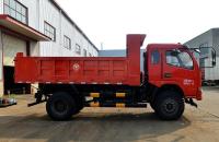 China Dongfeng 4x2 7.8cbm Rear Tipping Dump Truck Light Commercial Vehicle Automatic ABS Left for sale