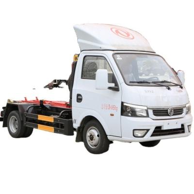 China 2 CBM Roll On Roll Off Small Garbage Truck with 2080 Wheelbase and Diesel Fuel for sale