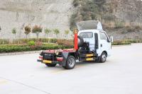 China 2 CBM Roll On Roll Off Small Garbage Truck with 2080 Wheelbase and Diesel Fuel for sale