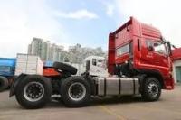 China 4-Cylinder Left Steering 40t 6x4 Heavy Duty Diesel Lorry Tractor with 12-Speed Manual for sale