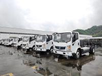 China Pure Electric Cargo Truck Manual Air Conditioner Light Duty Lorry EV HEV Chassis Truck for sale