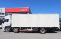 China EURO 5 Diesel 245hp 6X2 9.6m Automatic Cargo Truck with Left Steering and Van Box for sale