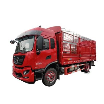 China Strength Diesel Fuel Type 10T Live Animal Fence Transport Mini Truck for Cat Pig Sheep for sale