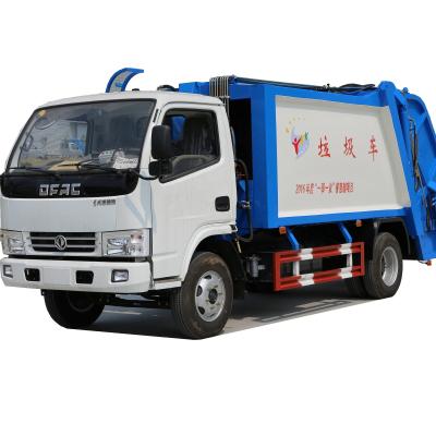 China Manual Diesel Engine Pump 5cbm Compactor Garbage Truck for Kitchen Waste Recycling for sale