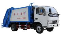 China Manual Diesel Engine Pump 5cbm Compactor Garbage Truck for Kitchen Waste Recycling for sale