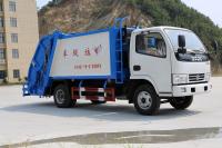 China Manual Diesel Engine Pump 5cbm Compactor Garbage Truck for Kitchen Waste Recycling for sale