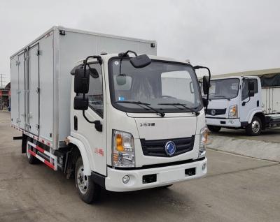 China Dongfeng 4x2 Electric Van Cargo Truck 4000x2050x2000 mm Cummins Manual Euro 5 Cylinders 4 for sale