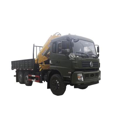 China 6x6 Crane Hydraulic Truck with Folding Telescopic Boom Arm and Gearbox Core for sale