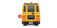 China Half A Row Seat Rows Used Dongfeng 19 Seat Student Safety Car Yellow School Bus For Child for sale