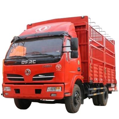 China 8 Cylinders Diesel Fuel Fence Van Cargo Trucks For Animal Transportation for sale