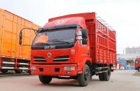 China 8 Cylinders Diesel Fuel Fence Van Cargo Trucks For Animal Transportation for sale