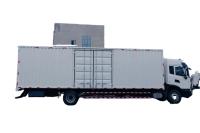 China 18 Ton Lorry Box Trucks Cargo Truck With 10120kg Payload And Van Cargo Tank Type for sale