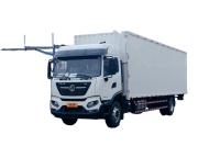 China 18 Ton Lorry Box Trucks Cargo Truck With 10120kg Payload And Van Cargo Tank Type for sale