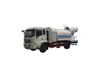 China Multifunctional Dust Suppression Water Truck With 80m Sprayer And Manual Transmission for sale