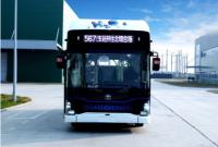 China 150kW Lithium ion Battery Air Suspension bus electric With 300km Range for sale
