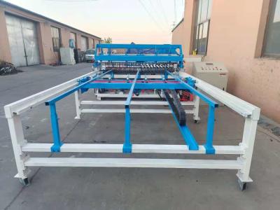 China Pneumatic Hook Pull Mesh White Blue 2m Width Mesh Welding Machine for sale