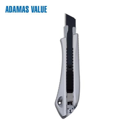 China Tool knife,paper cutter knife,retractable utility knife of 18mm ABS+TPR auto-lock snap off knife for sale