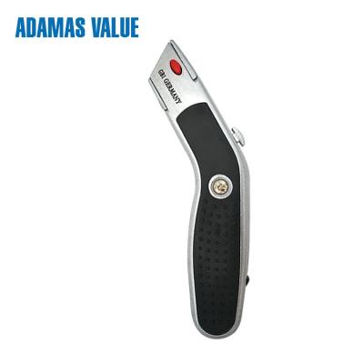 China Safety Retractable Utility Blade Cutter Zinc Alloy Point Knife for sale