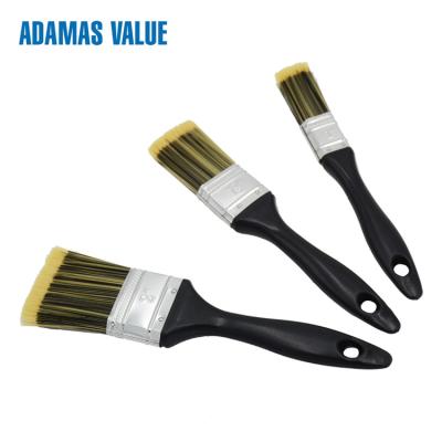 China Plastic Black Handle Synthetic Paint Brush 14-17mm Thickness 1