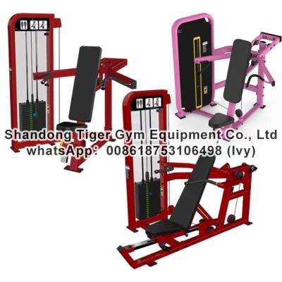 China Single Station Gym fitness equipment machine Shoulder Press / Seated Chest Press exercise machine for sale