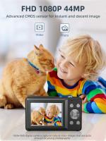 China Digital Camera FHD 1080P Digital Point and Shoot Camera with 16X Zoom Anti Shake 32GB Card Compact Small Camera for Boys Girl for sale