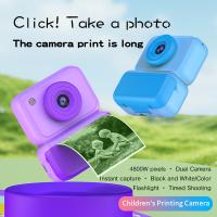 China DLC Full HD CCD Printing Instant Photo Camera for Kids Selfie Mode with Game Music Wide Angle Lens Long-lasting Fun for sale