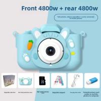 China Children's Camera Photo Video Recording Cartoon Mini DSLR Instant Camera Toy 2.0 Inch Screen CMOS MicroSD Silicone Material for sale