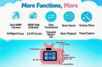 China Educational Games Built-in  HD Digital Camera for Kids | Dual-Lens Video Recording & Smart Focus & Filter 1080P CMOS Sensor MP3 for sale