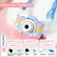 China 2.0 Inch CMOS Sensor MicroSD Full HD 64GB 160 Wide Angle Kids Digital Video Camcorder Camera for Children Gift for sale