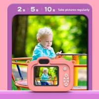 China Manufacturer New Children's Front Back HD Dual Camera Mini Camera Fun Educational Toy Video Recording Timed Shooting Auto Focus for sale