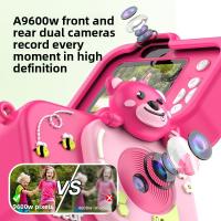 China Children's Mini Camera 2-Inch Screen ABS Material Can Take Photos & Videos Play Games HD Children's Toy Cartoon Gift for sale