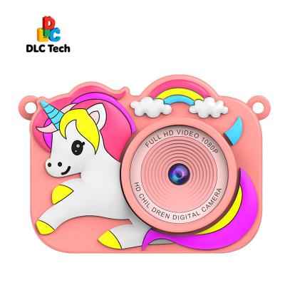 China DLC Kids Camera Unicorn Design Plastic & ABS Case | Dual Camera CCD MicroSD <2