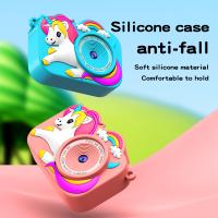 China DLC Kids Camera Unicorn Design Plastic & ABS Case | Dual Camera CCD MicroSD <2