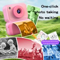 China Cross-border New Color Paper Children's for Printing Camera Instant Print Portable HD Digital Camera 2.4inch Screen TF Card for sale