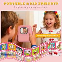 China Kids Instant Print Camera 1080P HD IPS Screen Includes 32GB SD Card Adapter 4 Paper Rolls Christmas Birthday Gift for Girls Boys for sale