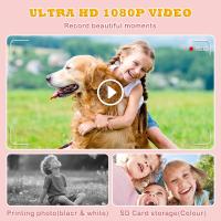 China Kids Instant Print Camera 1080P HD IPS Screen Includes 32GB SD Card Adapter 4 Paper Rolls Christmas Birthday Gift for Girls Boys for sale