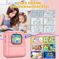 China Kids Instant Print Camera 1080P HD IPS Screen Includes 32GB SD Card Adapter 4 Paper Rolls Christmas Birthday Gift for Girls Boys for sale