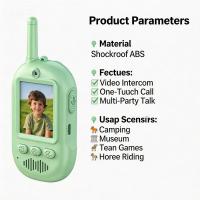 China Handheld Kids Walkie Talkie Easy Operation One Key Call Age 3-12 Children Wireless Custom Packaging for sale