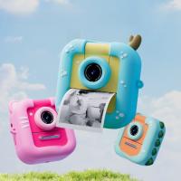 China DLC  Cartoon Mini Flip-Lens Printing Instant Photo  Student Digital HD Dual Cameras, 1080P  Recording, Multiple Filters, for sale