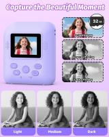 China Kids Toy Digital Children Camera for Photography Instant Kids Camera Dual Lens Mini Thermal Printer Instant Photo Camera for sale