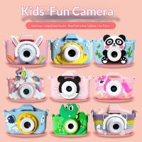 China Children's Dual-Camera Portable Mini Camera 2.0-inch IPS Screen Burst Mode Game Timer CCD Sensor Full HD 4K Video 2X-7X Zoom for sale